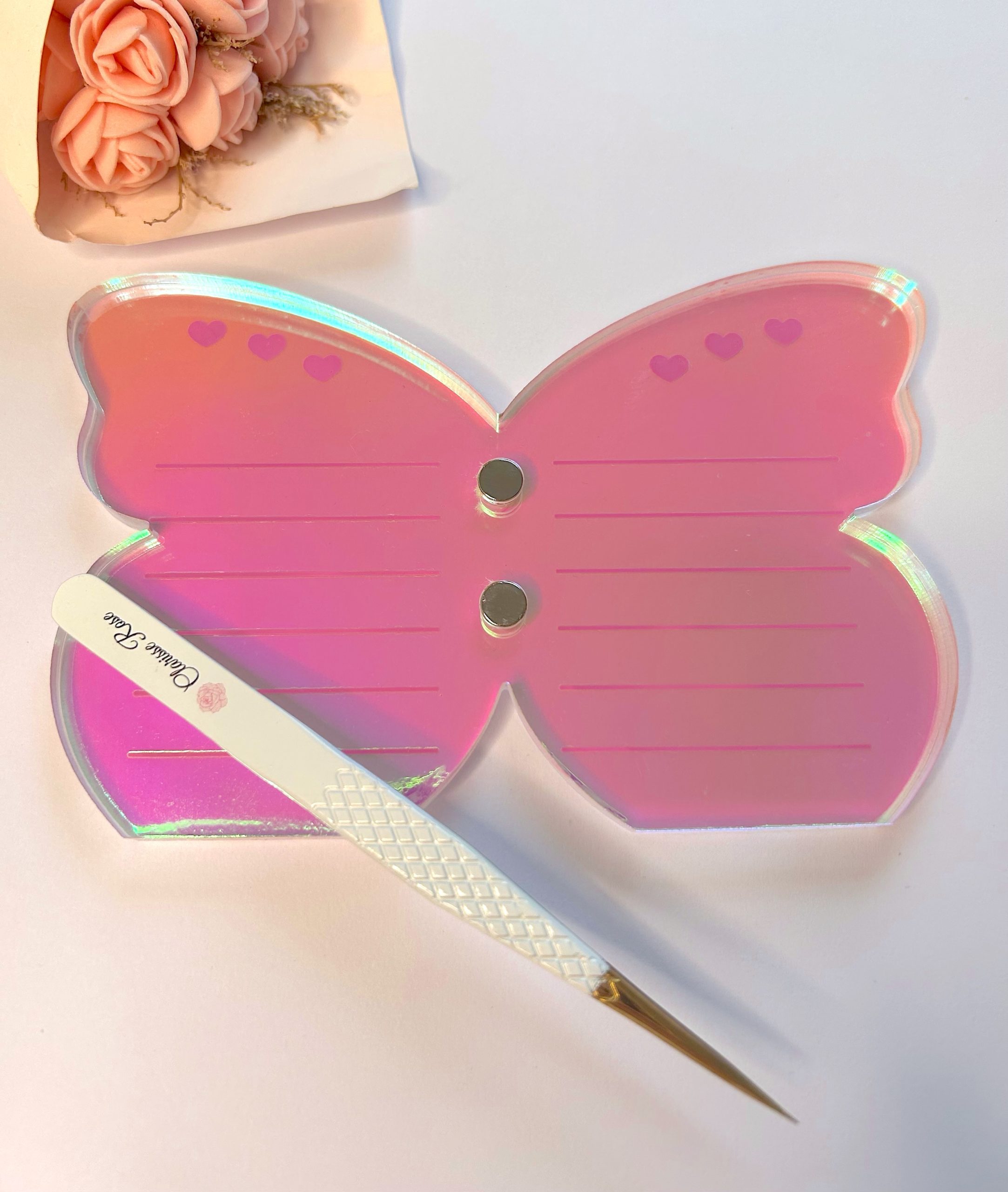 Mon petit support papillon - Clarisse Rose